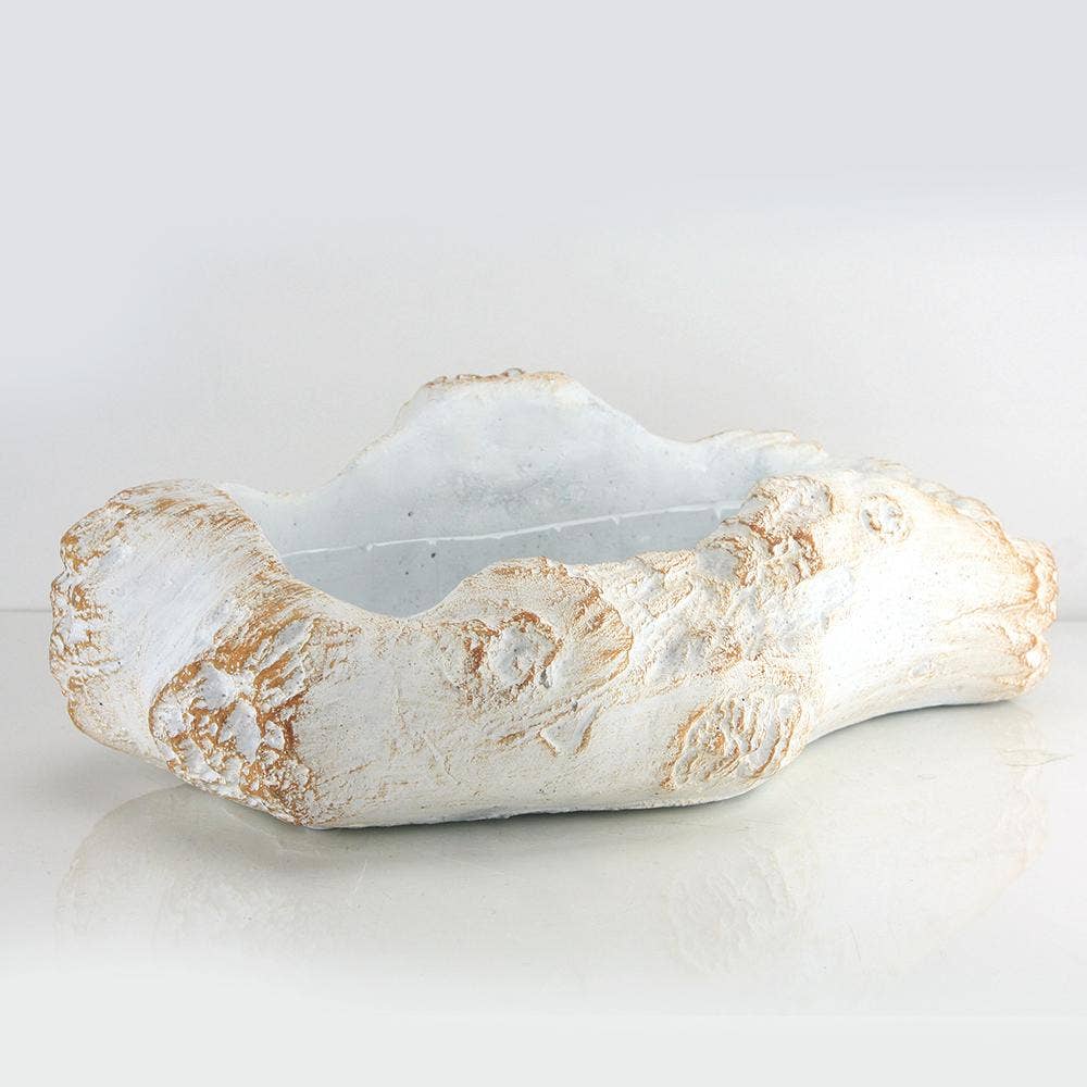Ceramic Log Planter 15.7" Long | Farmhouse 208